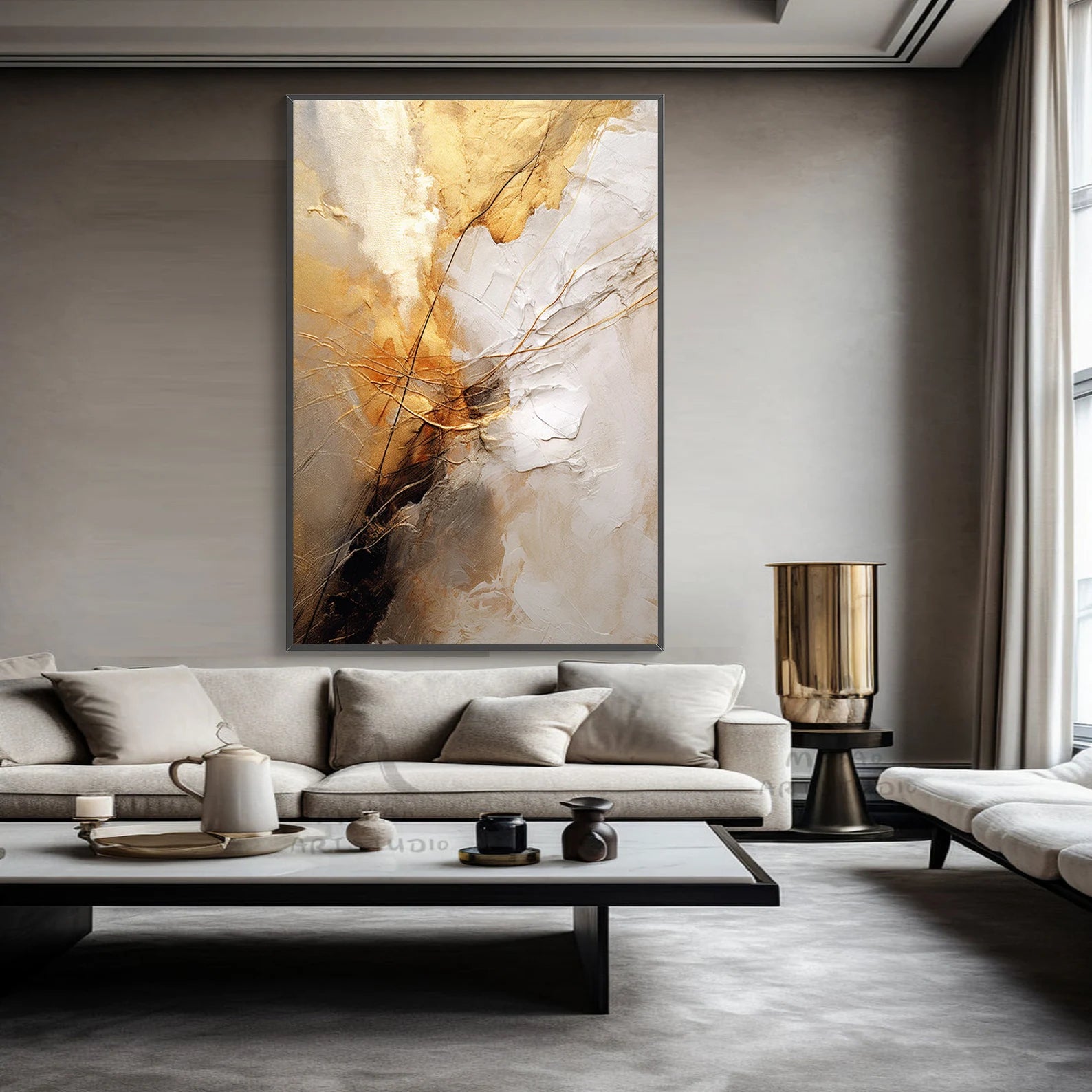 Moderno Ocra Oro - Amore Design Canvas – amoredesignshop