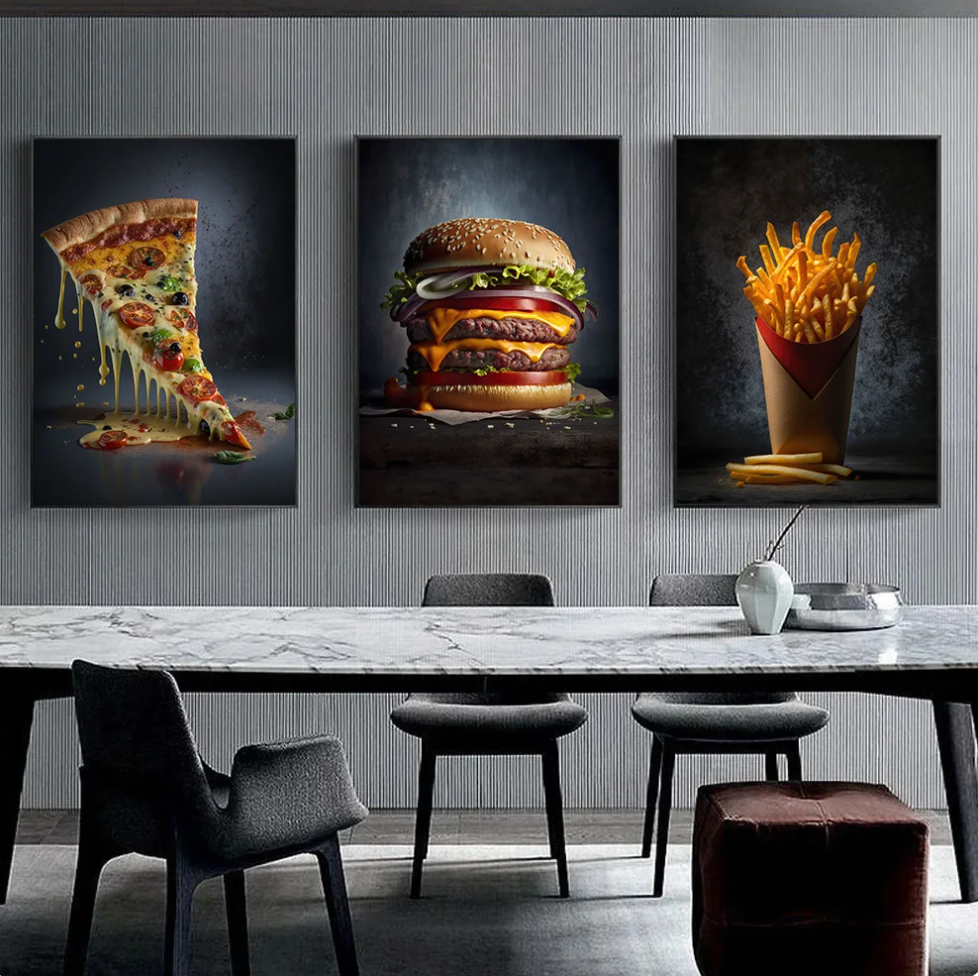 Burger Mix - Amore Design Canvas – amoredesignshop